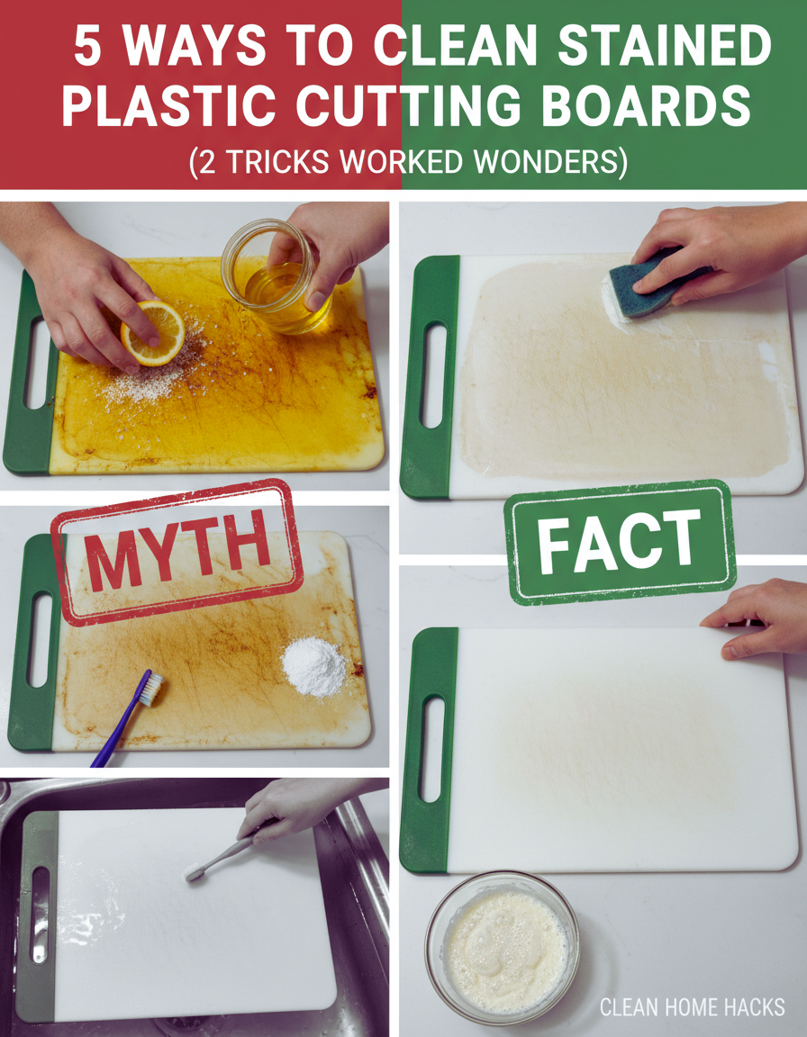5 Ways to Clean Stained Plastic Cutting Boards (2 Tricks Worked Wonders)