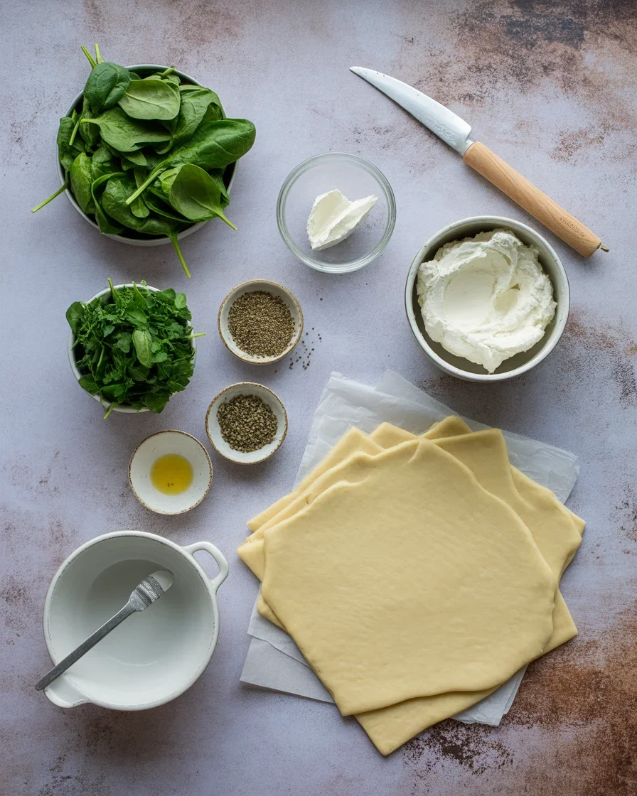 cream cheese spinach puffs