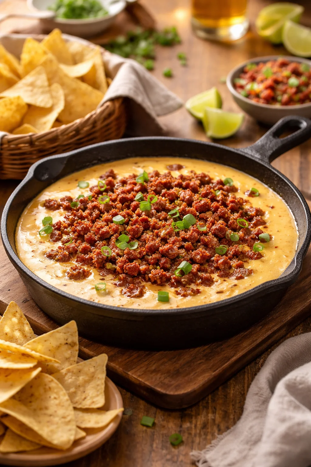 Creamy Chorizo Queso Dip - Midd Leeast Sector