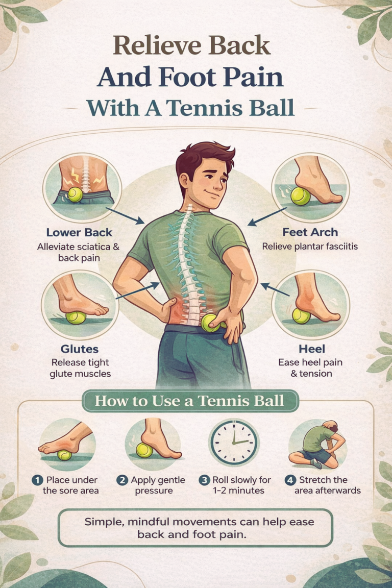 Relieve Back And Foot Pain With A Tennis Ball