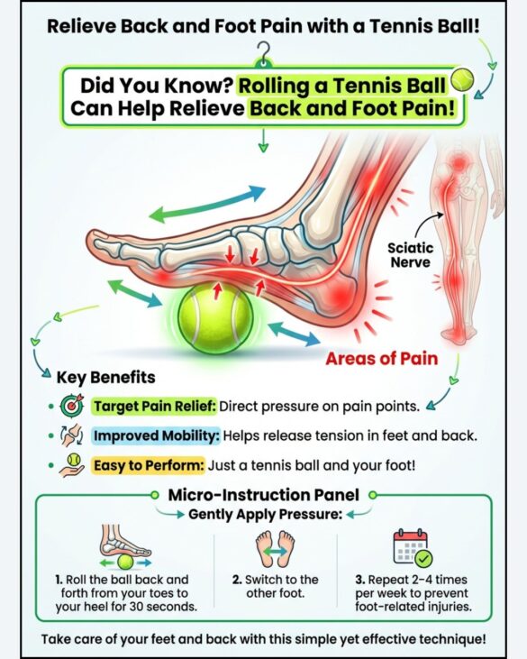 Relieve Back And Foot Pain With A Tennis Ball