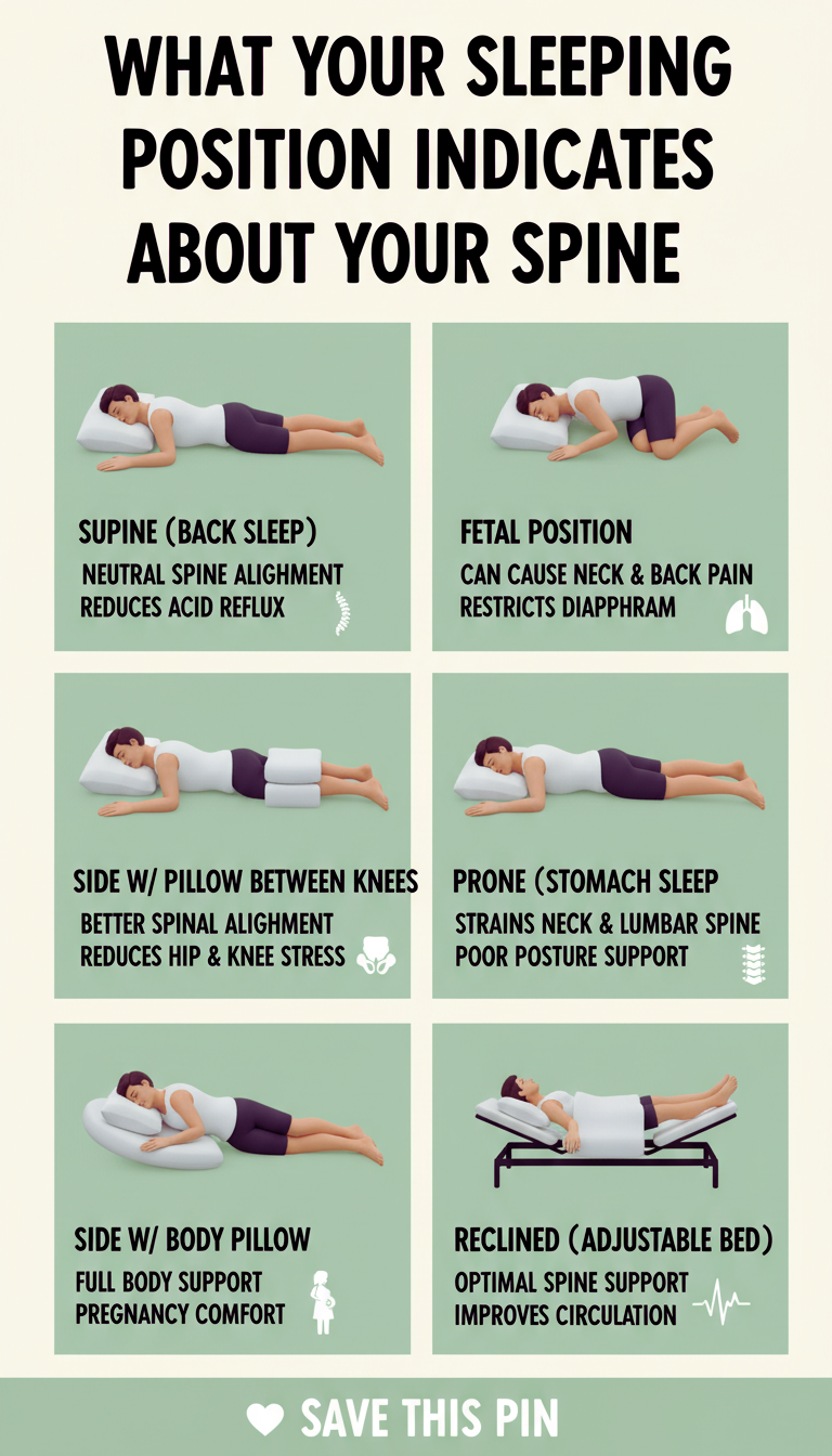 What Your Sleeping Position Indicates About Your Spine