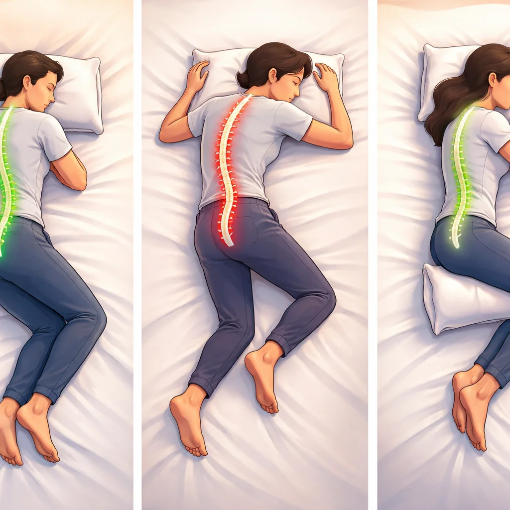 What Your Sleeping Position Indicates About Your Spine