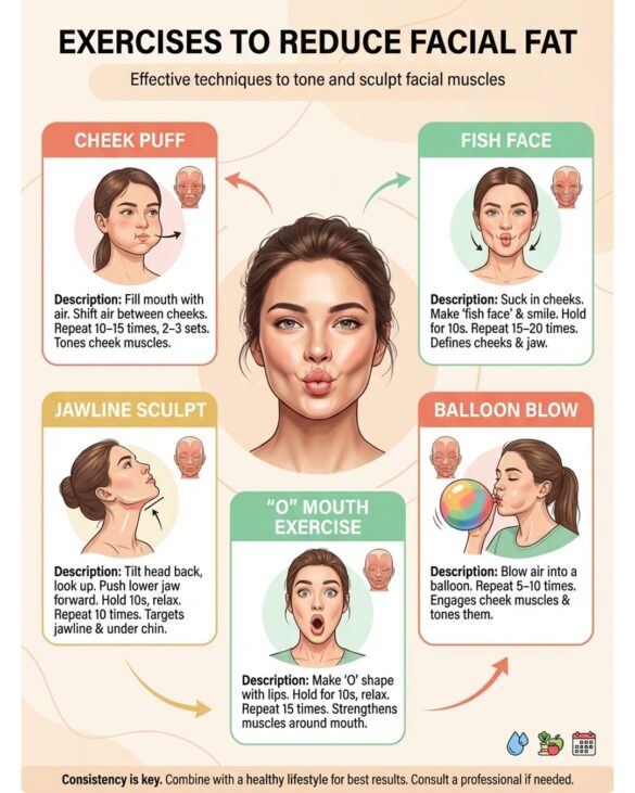 Exercises To Reduce Facial Fat