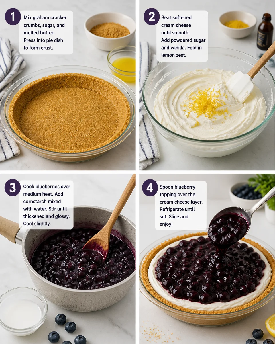 Blueberry Cream Cheese Pie